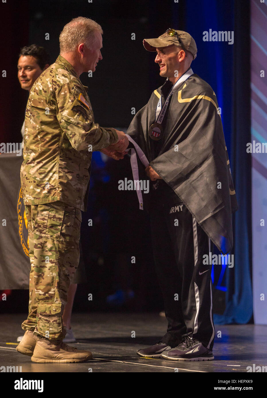 U.S. Army Capt. Justin Decker, assigned to Warrior Transition Unit ...