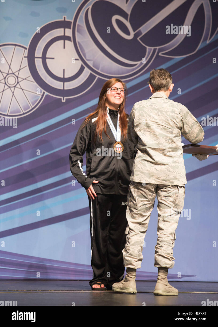 U.S. Army Staff Sgt. Ashley Anderson, assigned to Warrior Transition ...