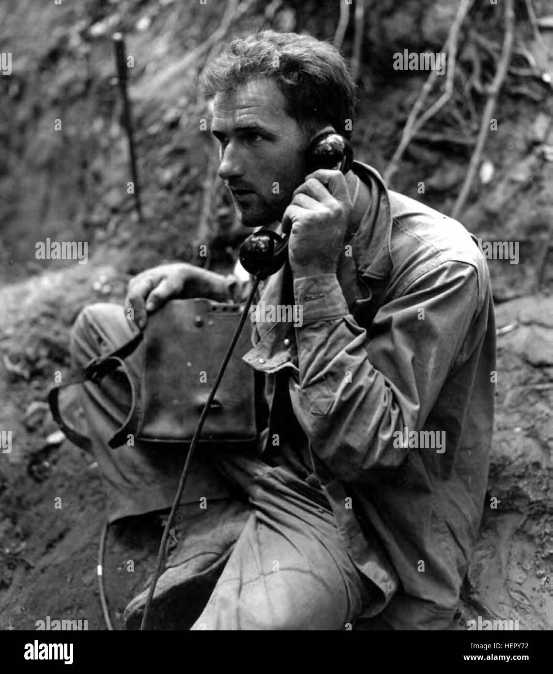 Field telephone military hi-res stock photography and images - Alamy