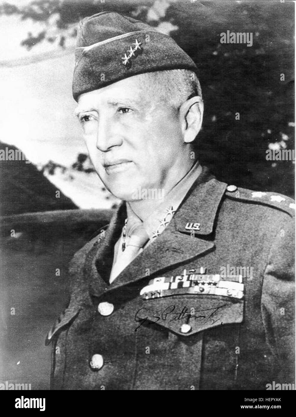 Pattonphoto with autograph Stock Photo - Alamy