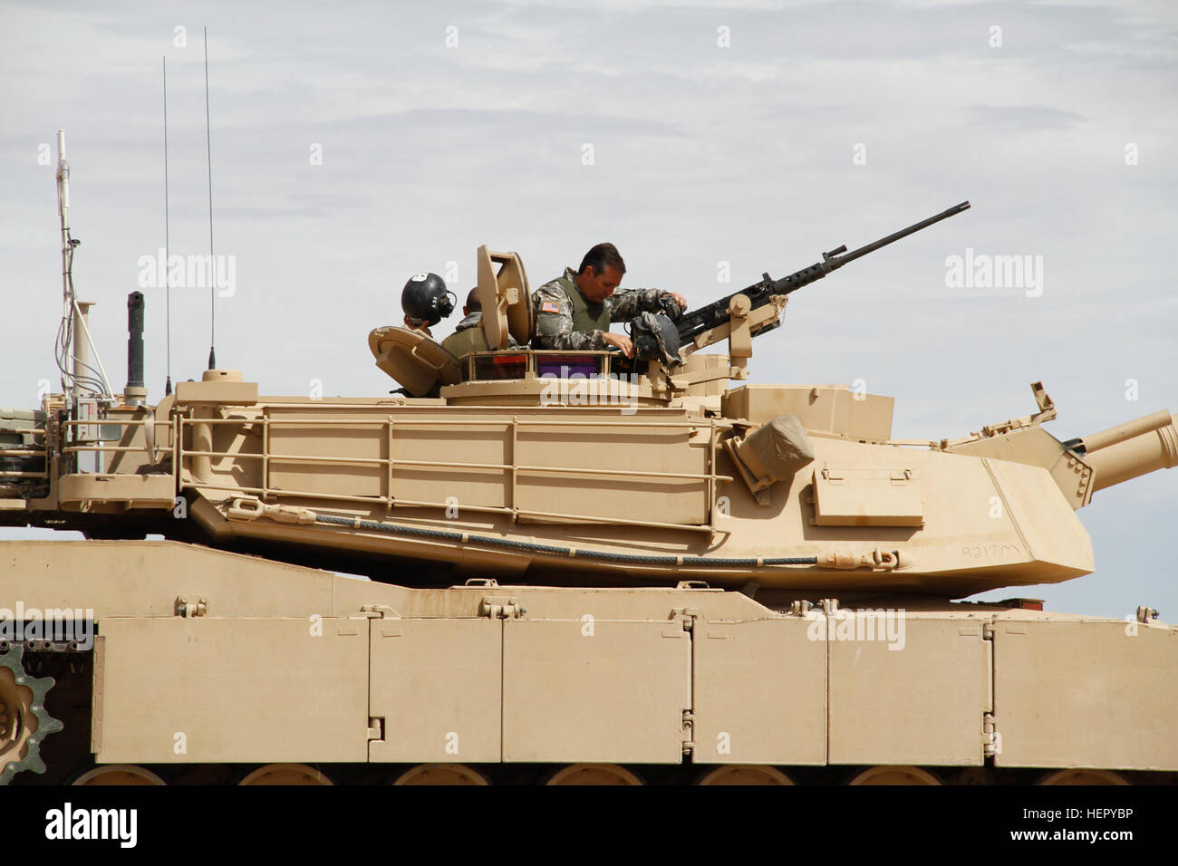 U.S. Senator (R-Texas) Ted Cruz climbs into an M1A2 Abrams at Range 88 ...
