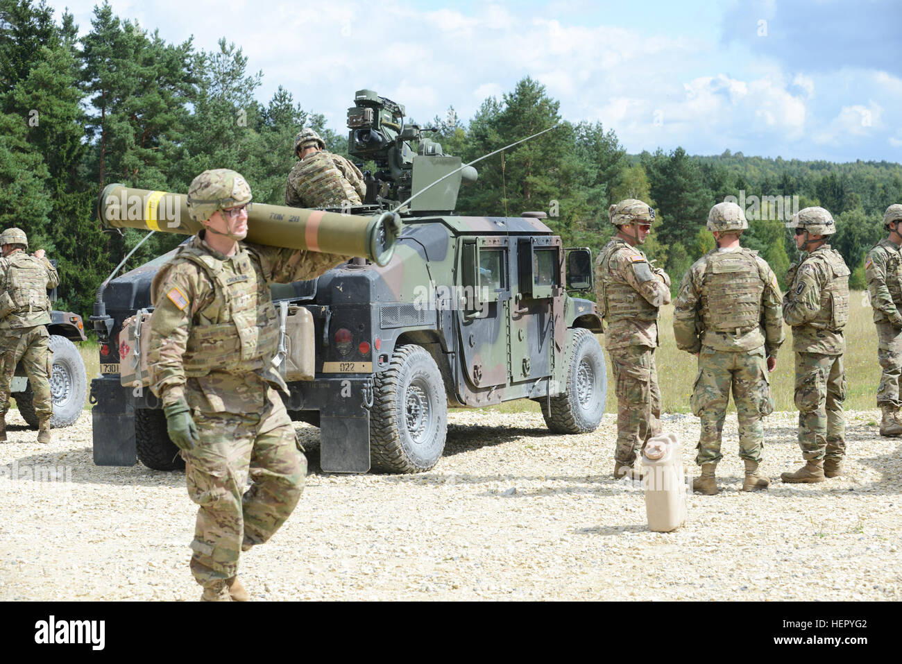 U.S. Army paratroopers assigned to Company D, 1st Battalion, 503rd ...