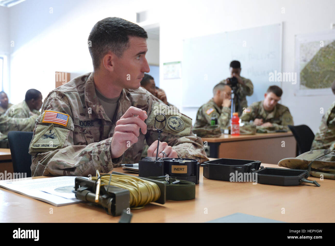 U.S. Soldiers, assigned to the Regimental Engineer Squadron, 2d Cavalry ...