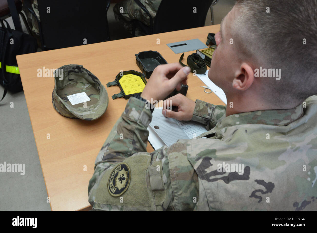 U.S. Soldiers, assigned to the Regimental Engineer Squadron, 2d Cavalry ...