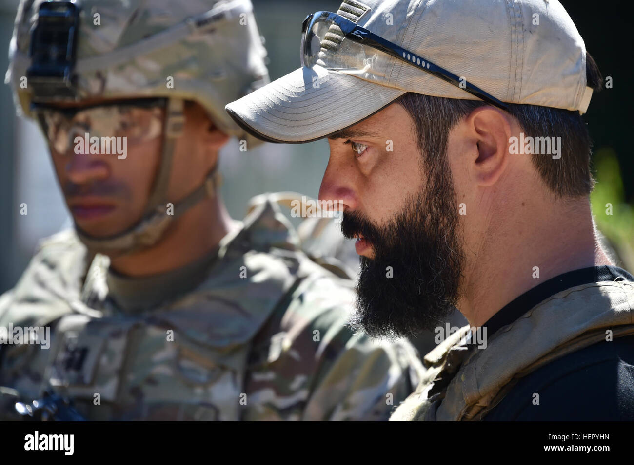 John Mulhern ,right, a New Equipment Training Instructor, gives a ...
