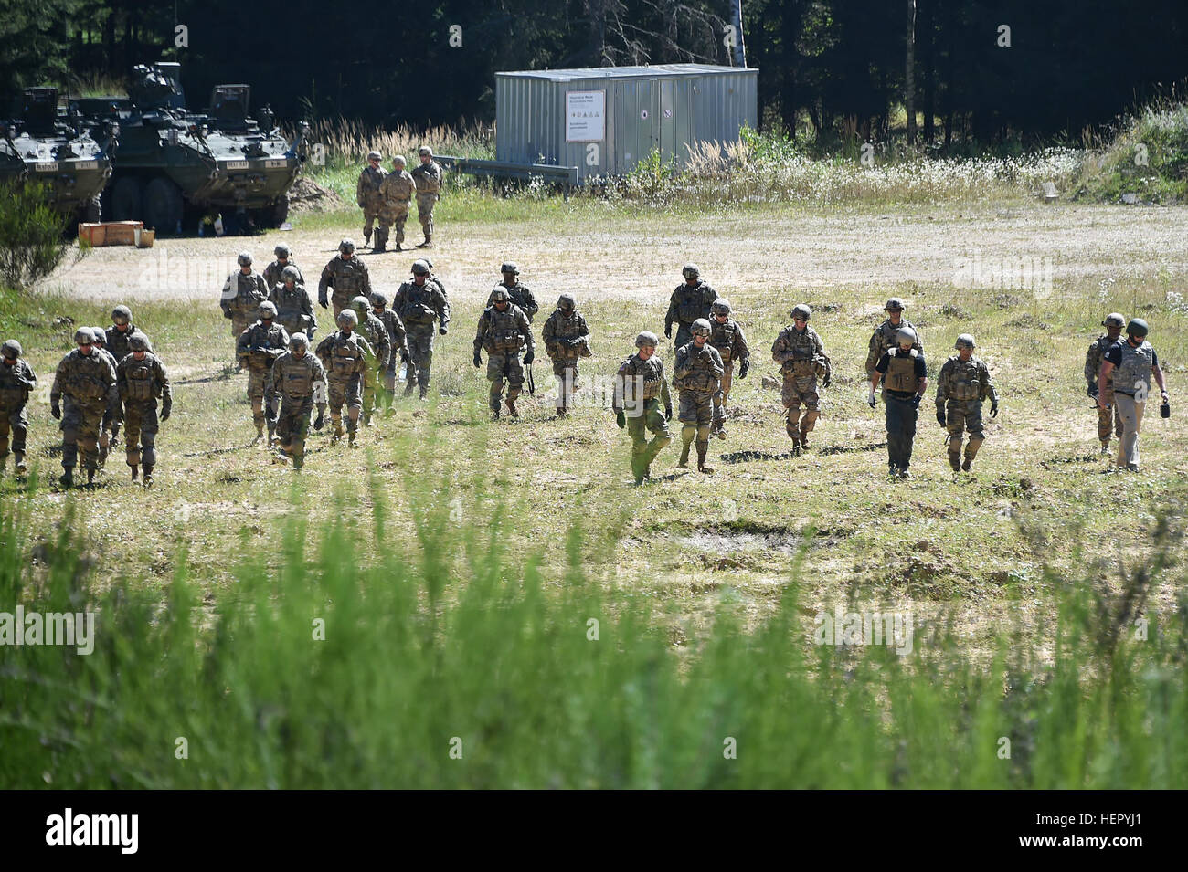 U.S. Soldiers, assigned to the Regimental Engineer Squadron, 2d Cavalry ...