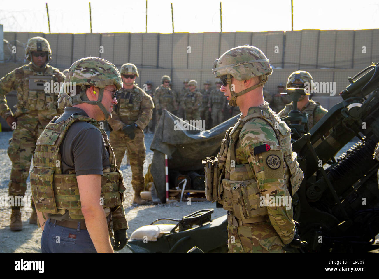 U.S. Army Spc. Nicholas Clapper, assigned to the 3rd Cavalry Regiment ...