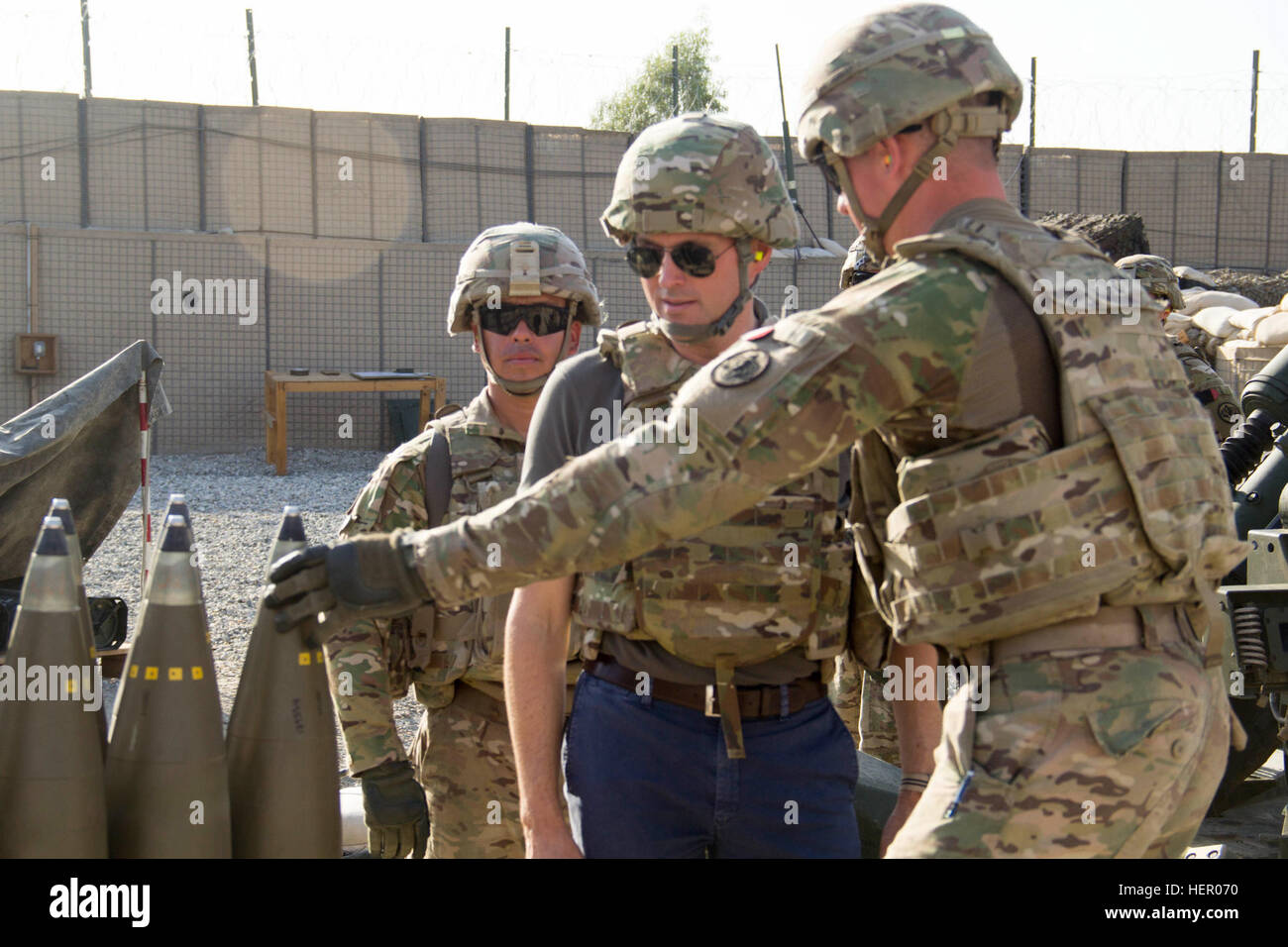 U.S. Army Pfc. Forrest Maxson, assigned to the 3rd Cavalry Regiment ...