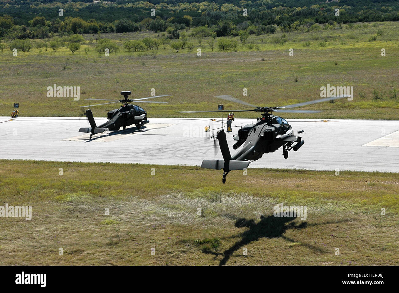An AH-64D Apache attack helicopter from the 4th 'Guns' Battalion, 227th ...