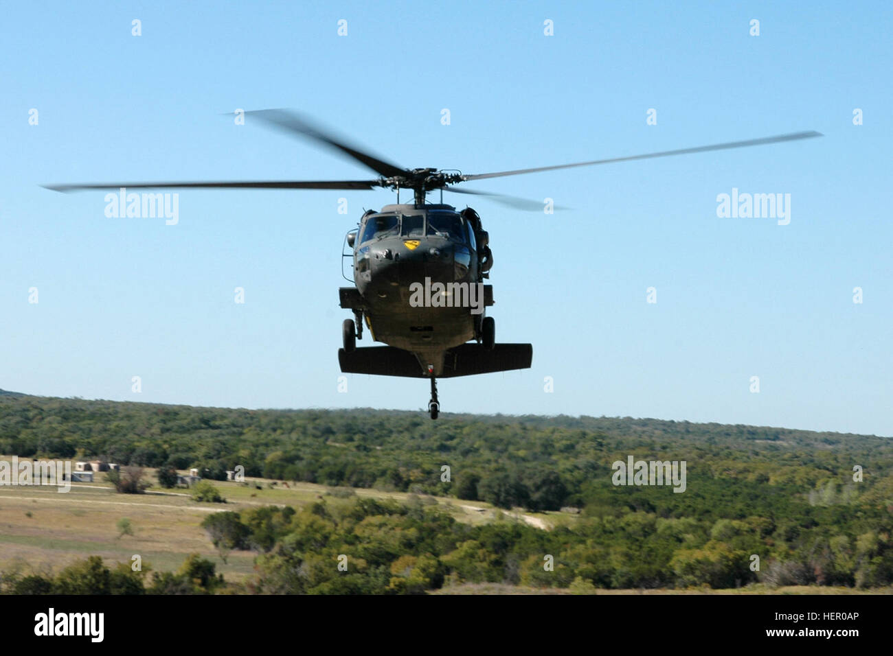 A UH-60 Black Hawk helicopter from the 3rd "Spearhead" Battalion, 227th ...