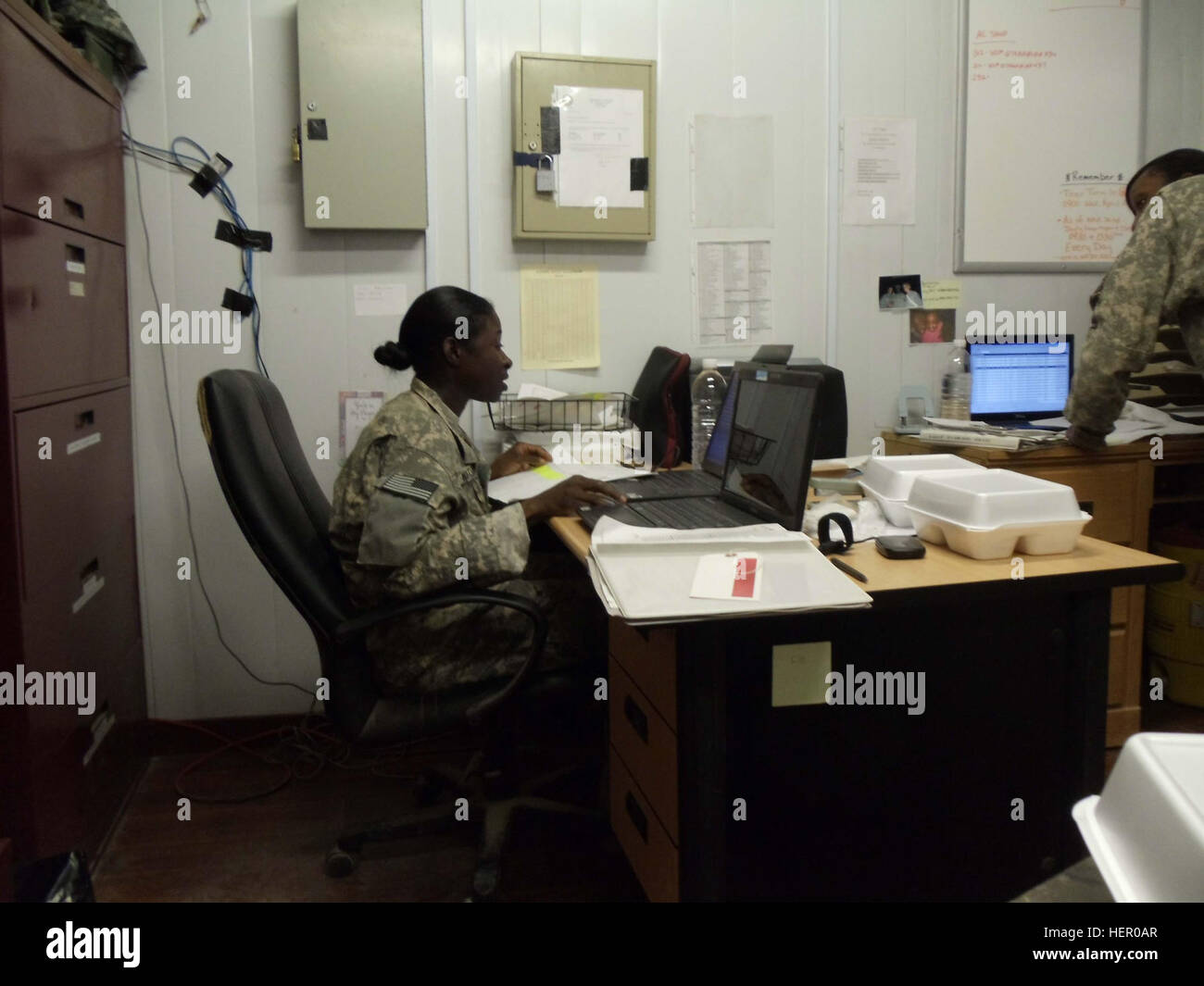 Sgt. Latoya Watson and Spc. Shameka Conyers, both with the 941st ...