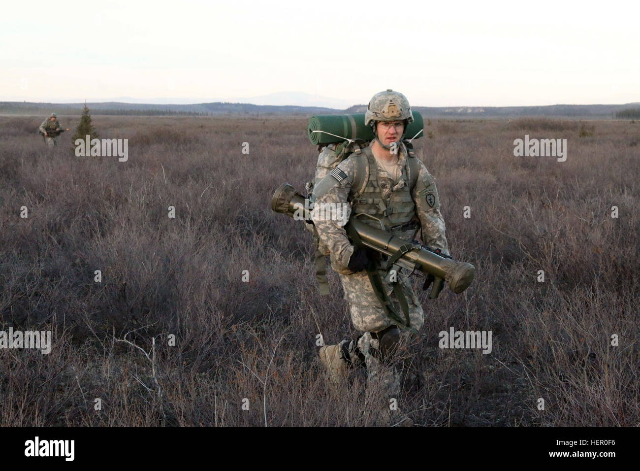A paratrooper with 1st Battalion, 501st Parachute Infantry Regiment ...