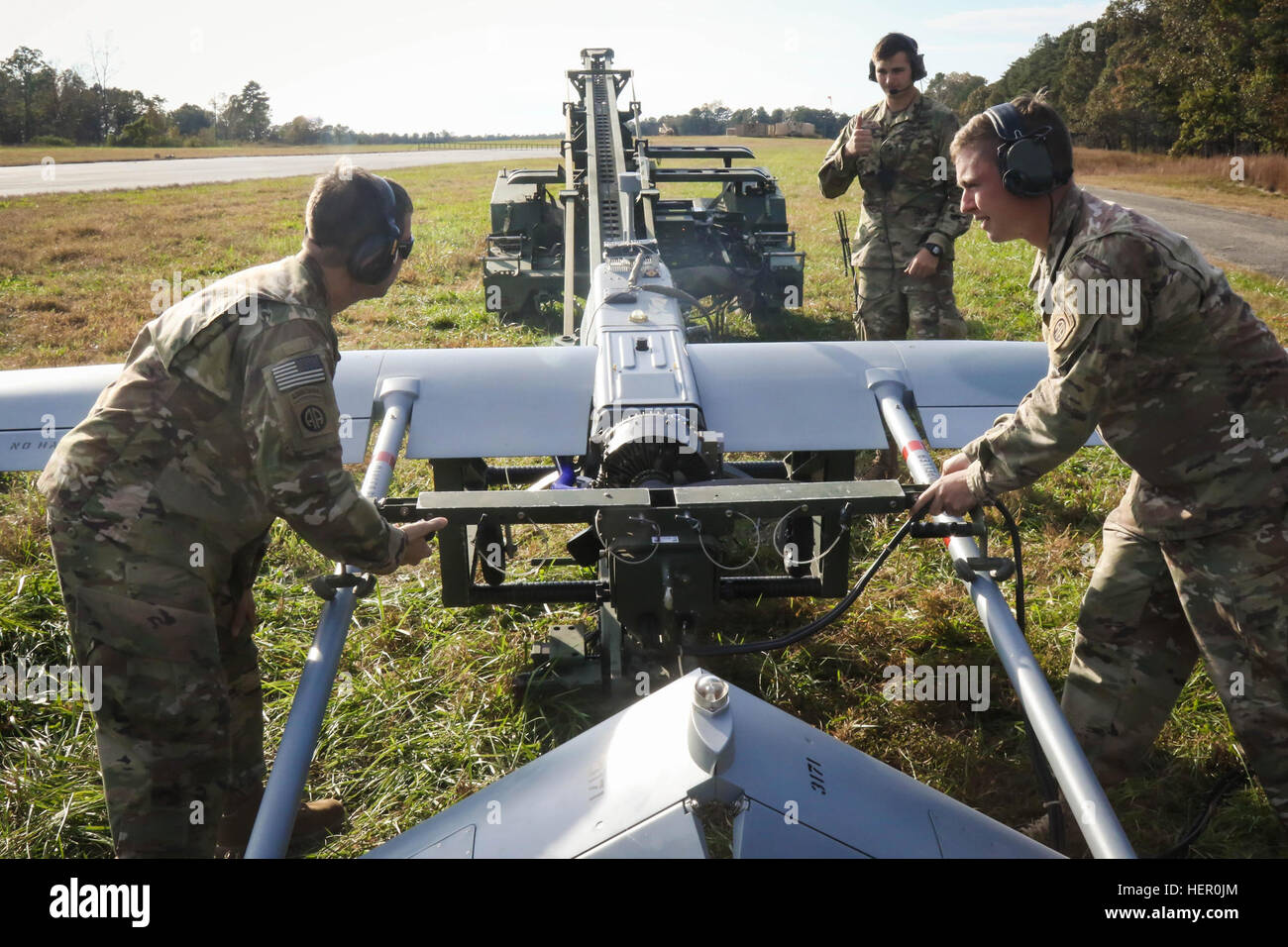 Soldiers with 3rd Brigade Combat Team, 82nd Airborne Division, unmanned ...