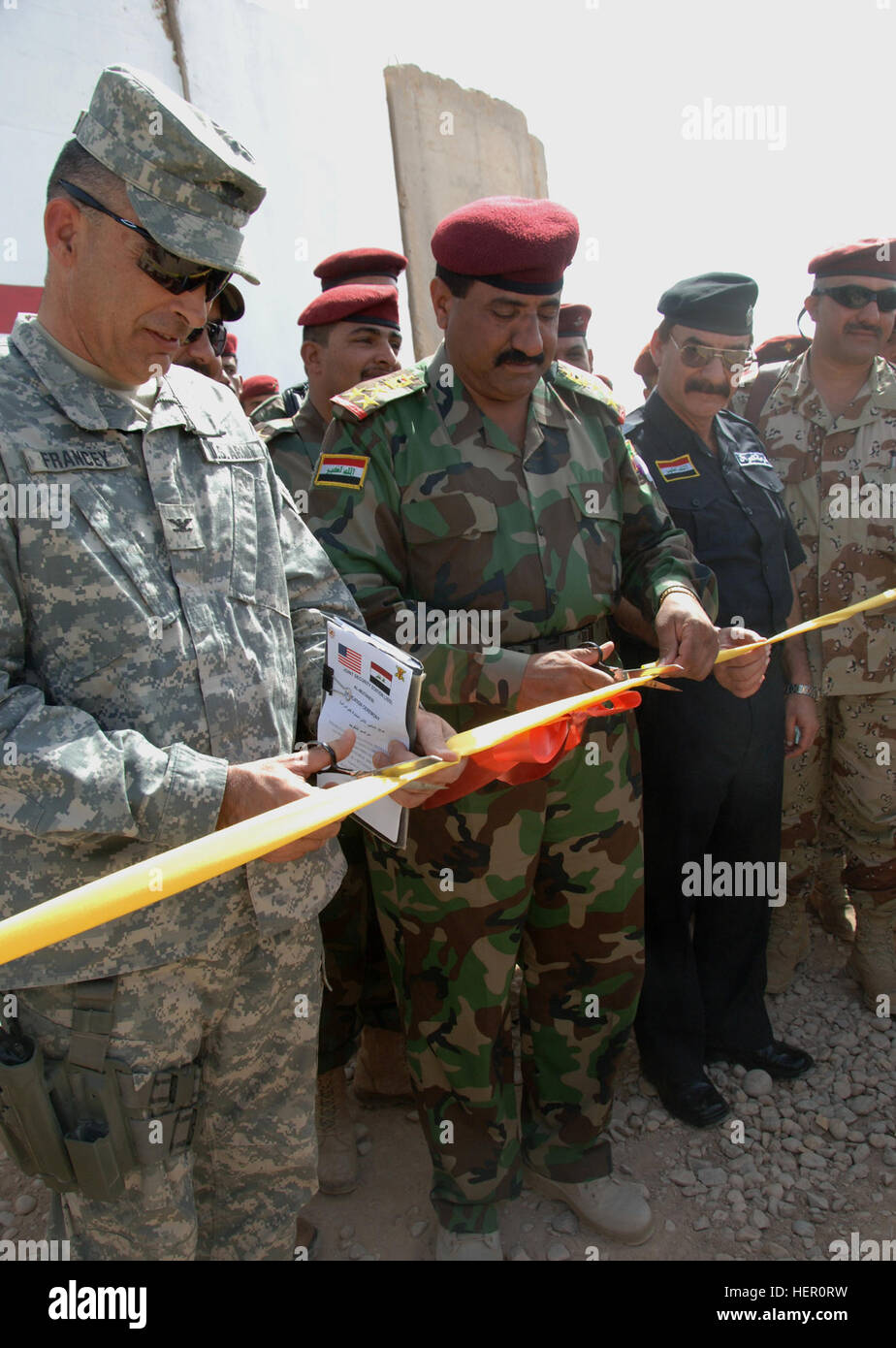 Col. Richard M. Francey, Jr., 41st Fires Brigade commander and Brig ...