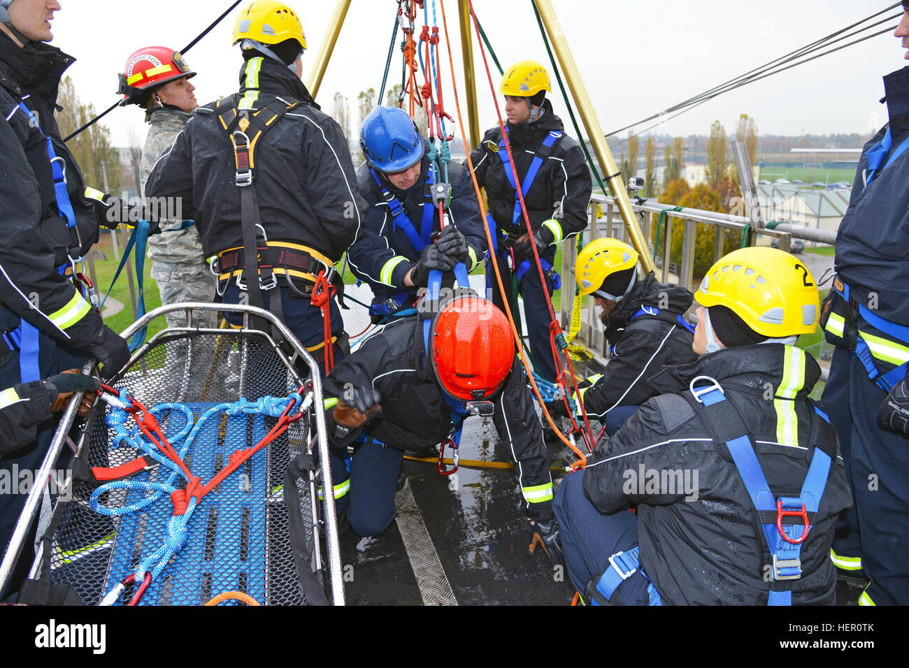Firefighters assigned to the U.S. Army Garrison Italy, train for ...