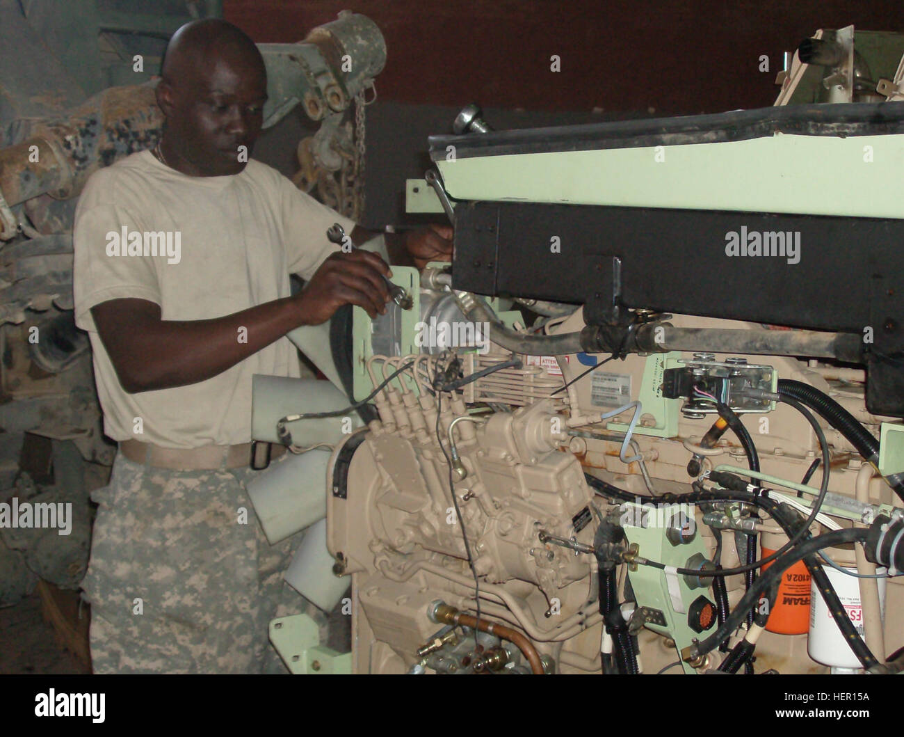 Spc. Sidy Sidibe (pictured at work), mechanic, Alpha Co, 2nd Battalion ...