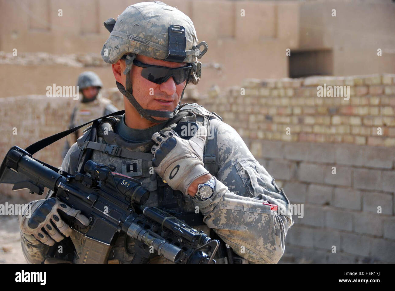 Capt. Frank Rodriguez, of Cameron, N.C., commander of Troop A, 5th ...