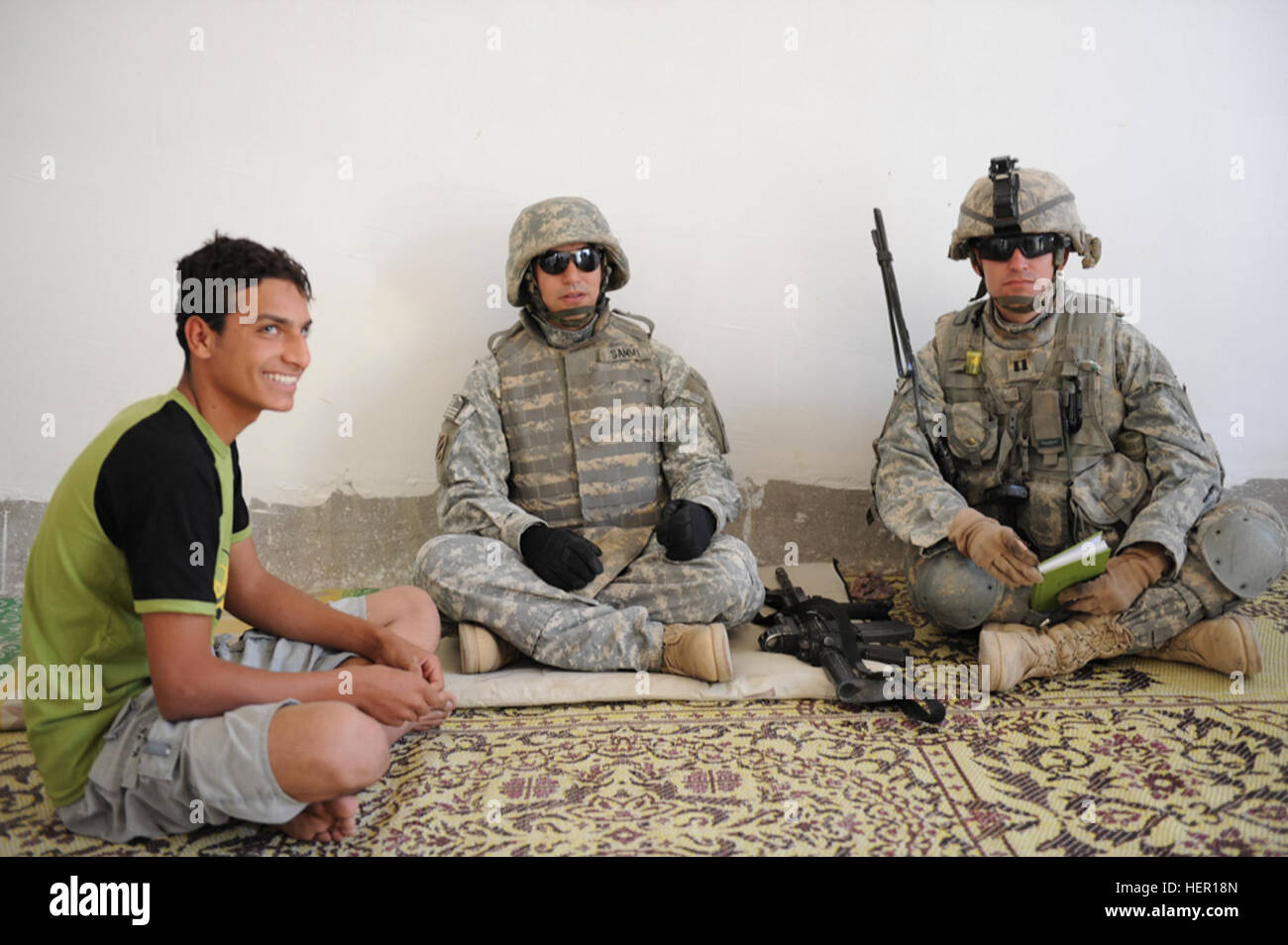 U.S. Army Capt. Philip Mix of1st Battalion, 6th Infantry Regiment, 2nd ...