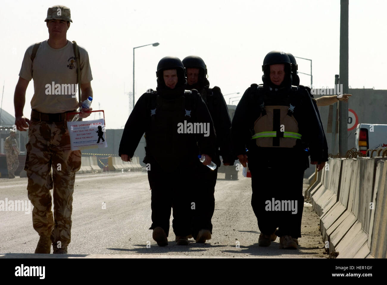 British Brigadier Sandy Storrie (Royal Marines), Capt. Eaman Heakin ...