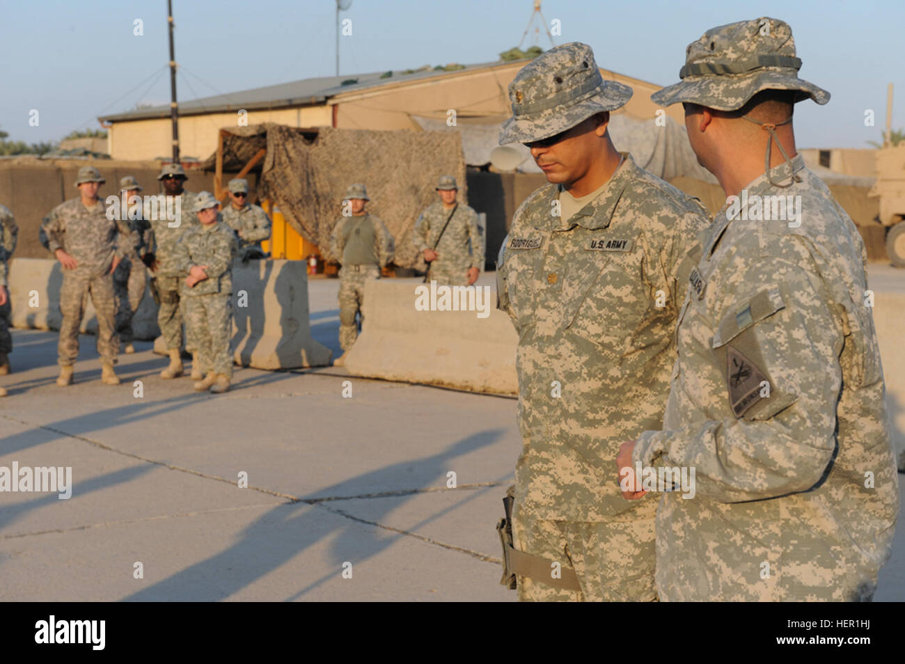 U.S. Army Lt. Col. Morales of 4th Battalion 27th Battery 2nd Brigade ...