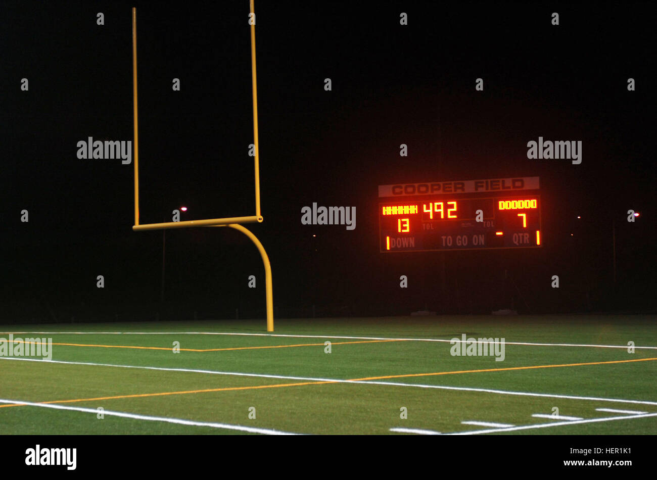 GUANTANAMO BAY, Cuba – The football/soccer field scoreboard at U.S ...