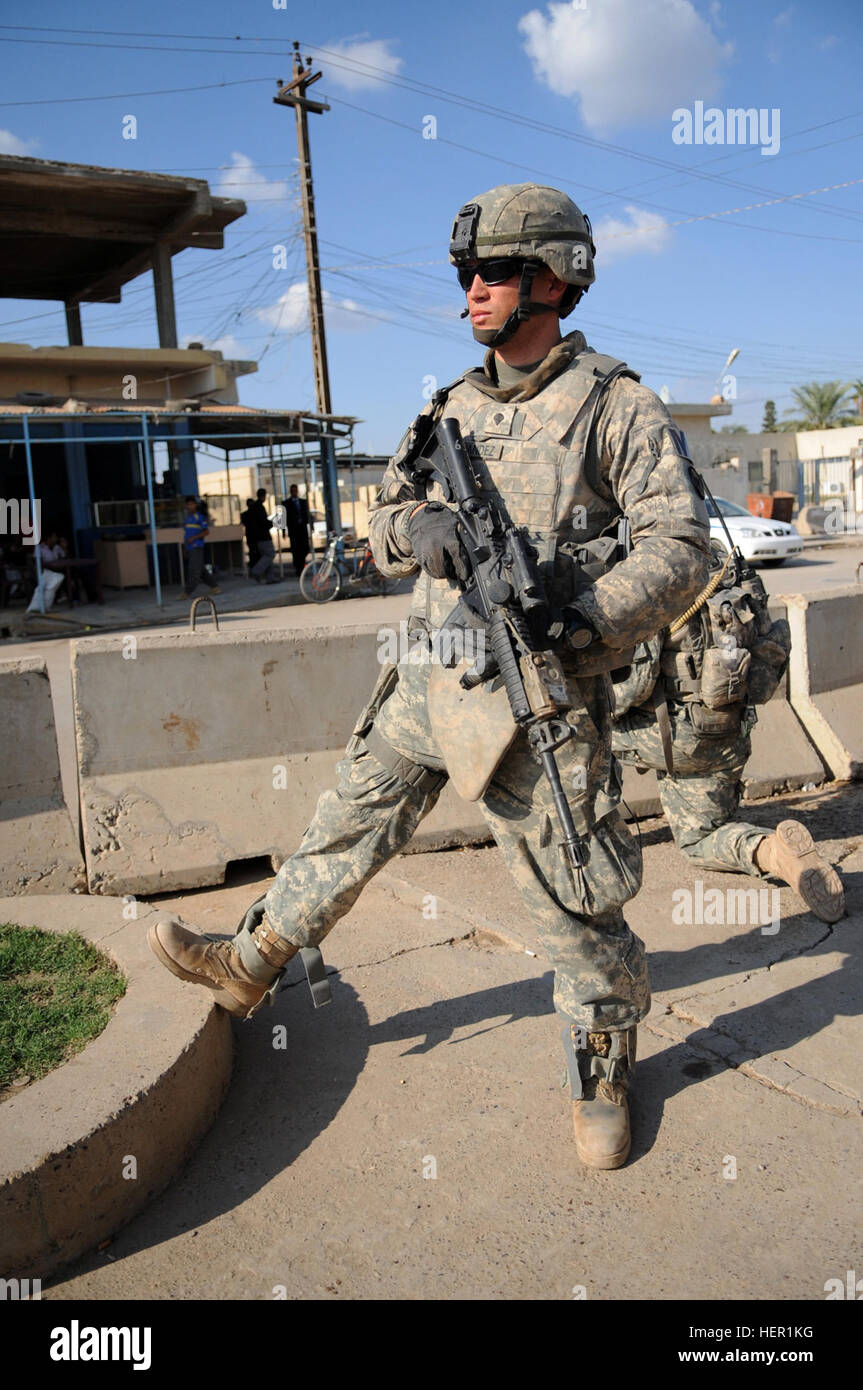 U.S. Army Spc. Daniel Hernandez from the 320th Military Police Company ...