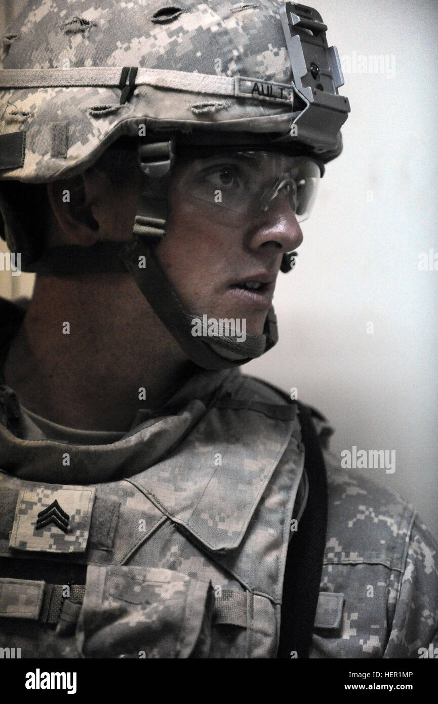 U.S. Army Sgt. James Ault from 2nd Stryker Brigade Combat Team, 25th ...