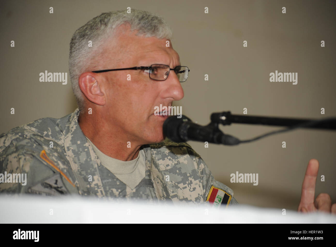 U.S. Army Maj. Gen. Mark P. Hertling, Commanding General of the Multi ...