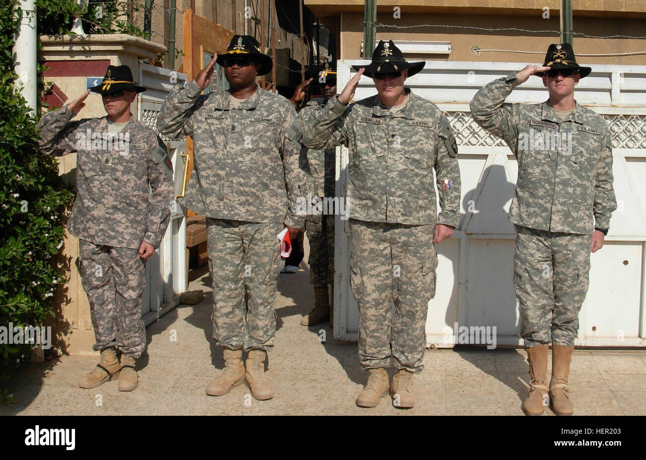 The command teams of the 5th Squadron, 4th Cavalry Regiment, 2nd ...