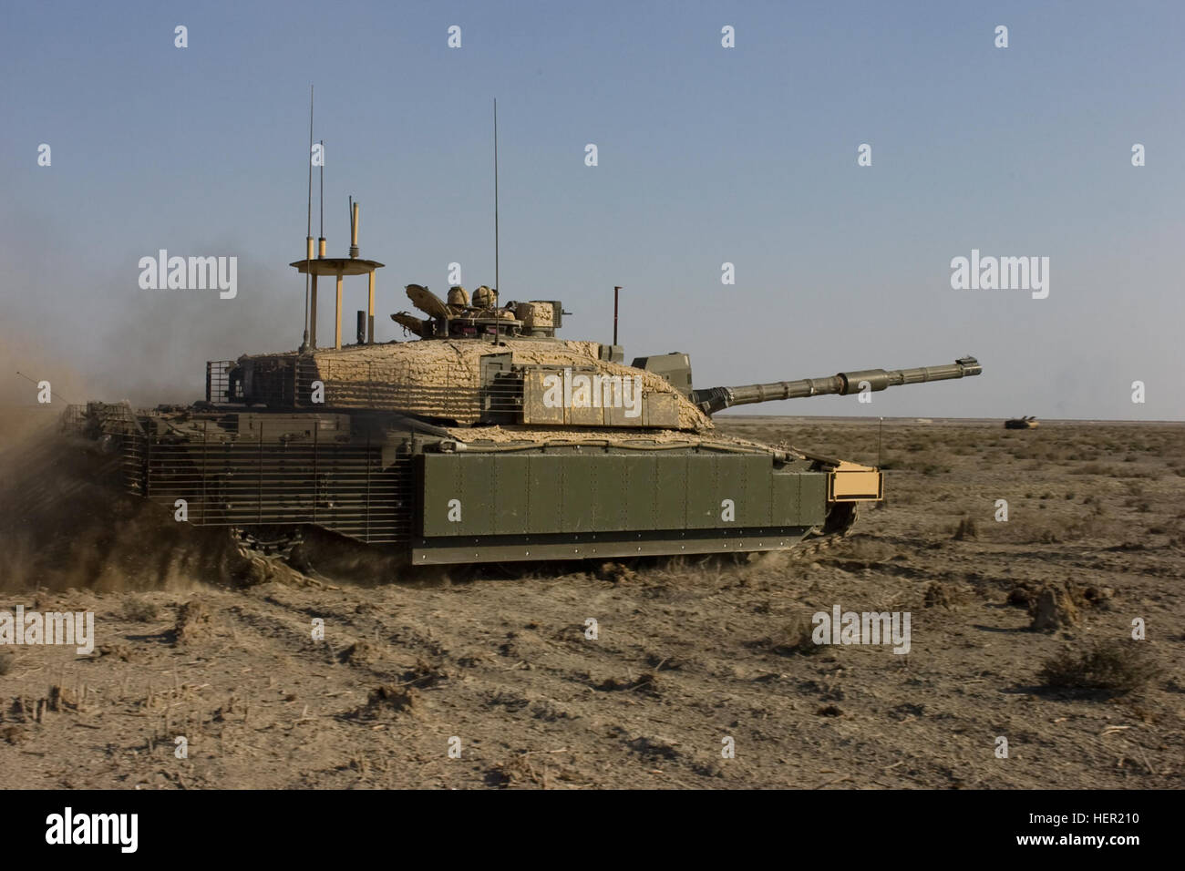 A British Royal Scots Dragoon Guards Challenger II main battle tank ...