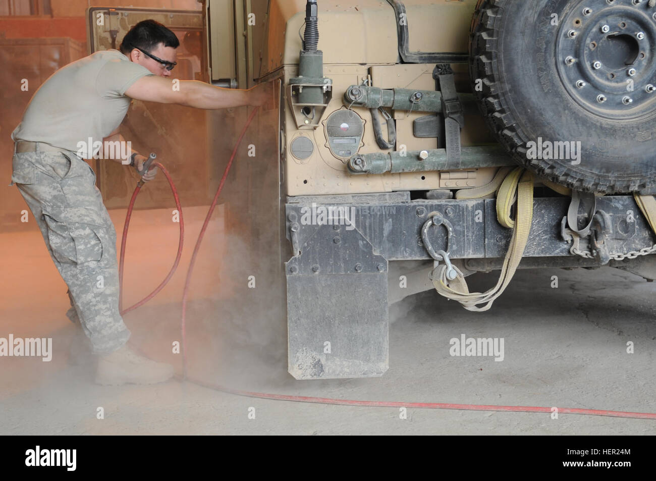 U.S. Army Spc. Edgar Esquiville, from El Paso, Texas, of 3rd Squadron ...