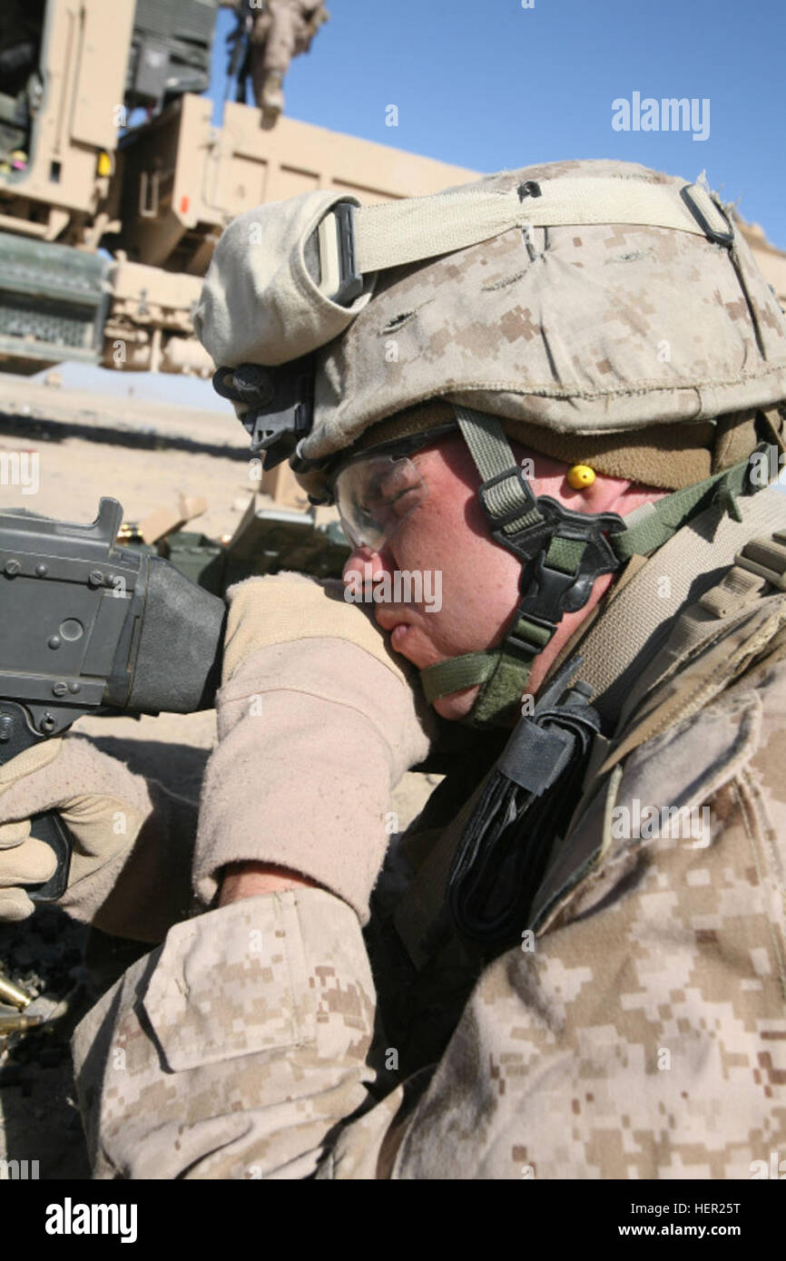 Marines conducted crew-served weapons training with the M240B medium ...