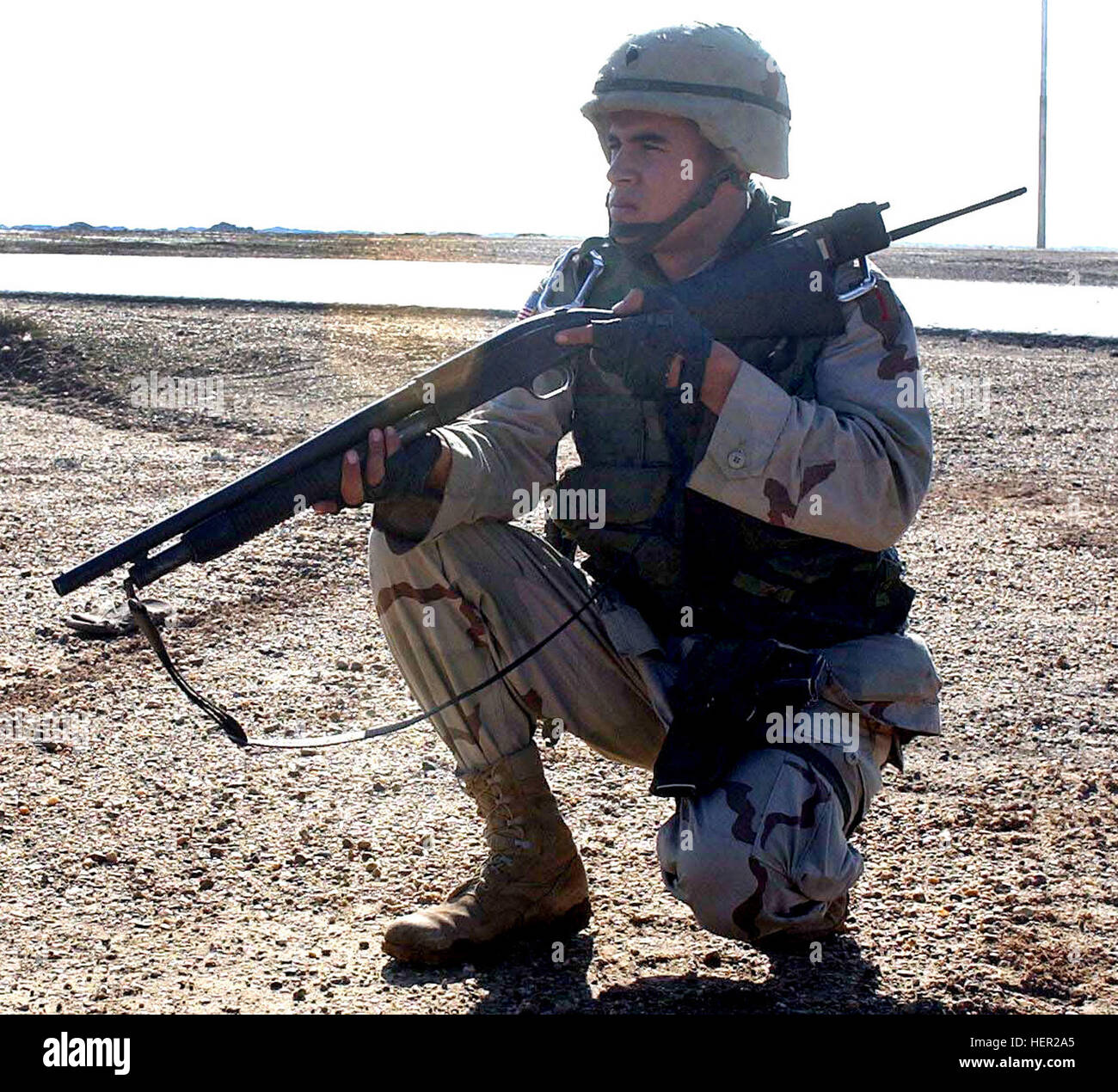 Spc. Freddy Ojeda from Head Quaters Company, 1st Brigade, 1st Infantry ...