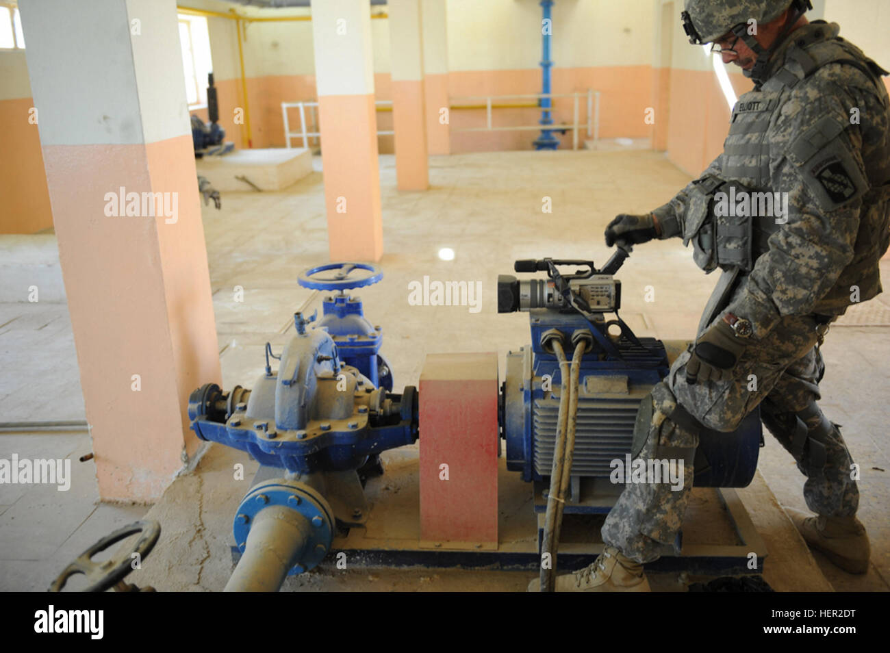 U.S. Army Staff Sgt. Raul Elliott, from 982nd Combat Camera Company ...