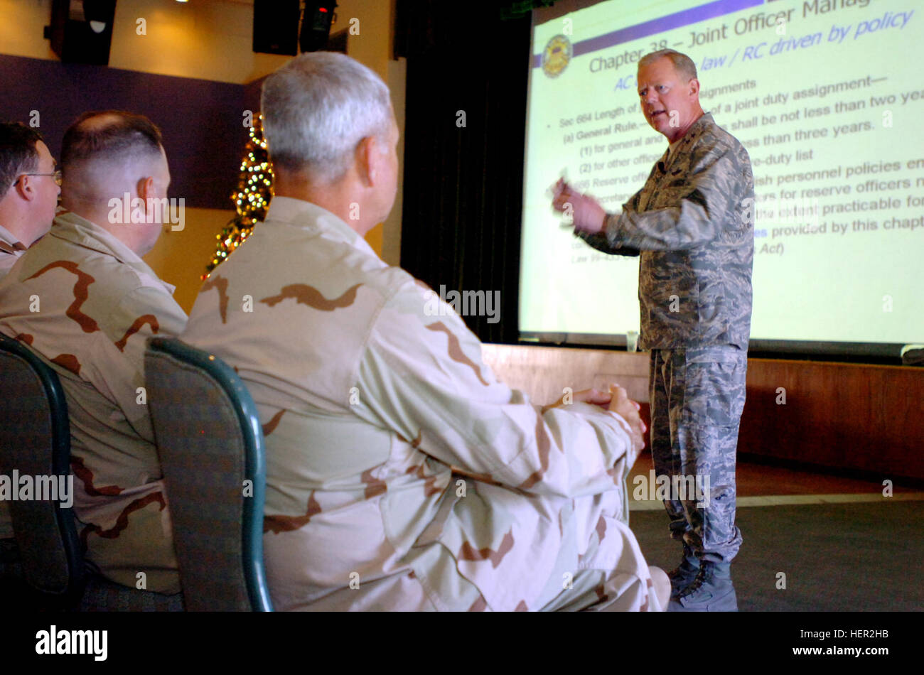 Joint Task Force Guantanamo personnel receive a presentation on joint ...