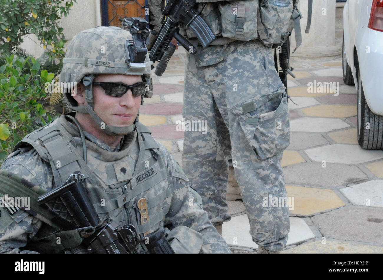 U.S. Army Spc. Eric Becker and U.S. Soldiers from 1st Battalion, 27th ...