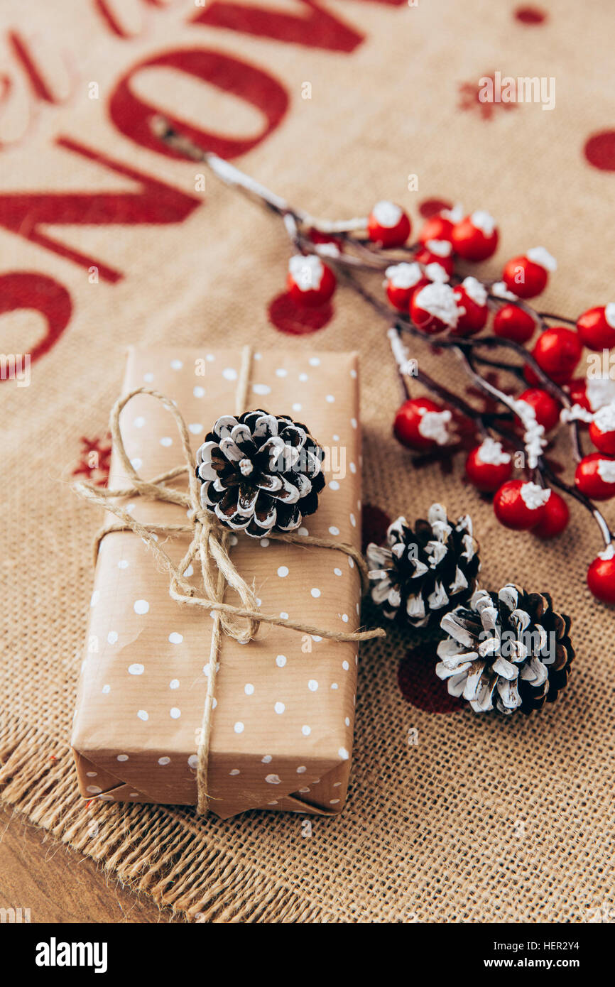 Wrapped christmas gift hi-res stock photography and images - Alamy