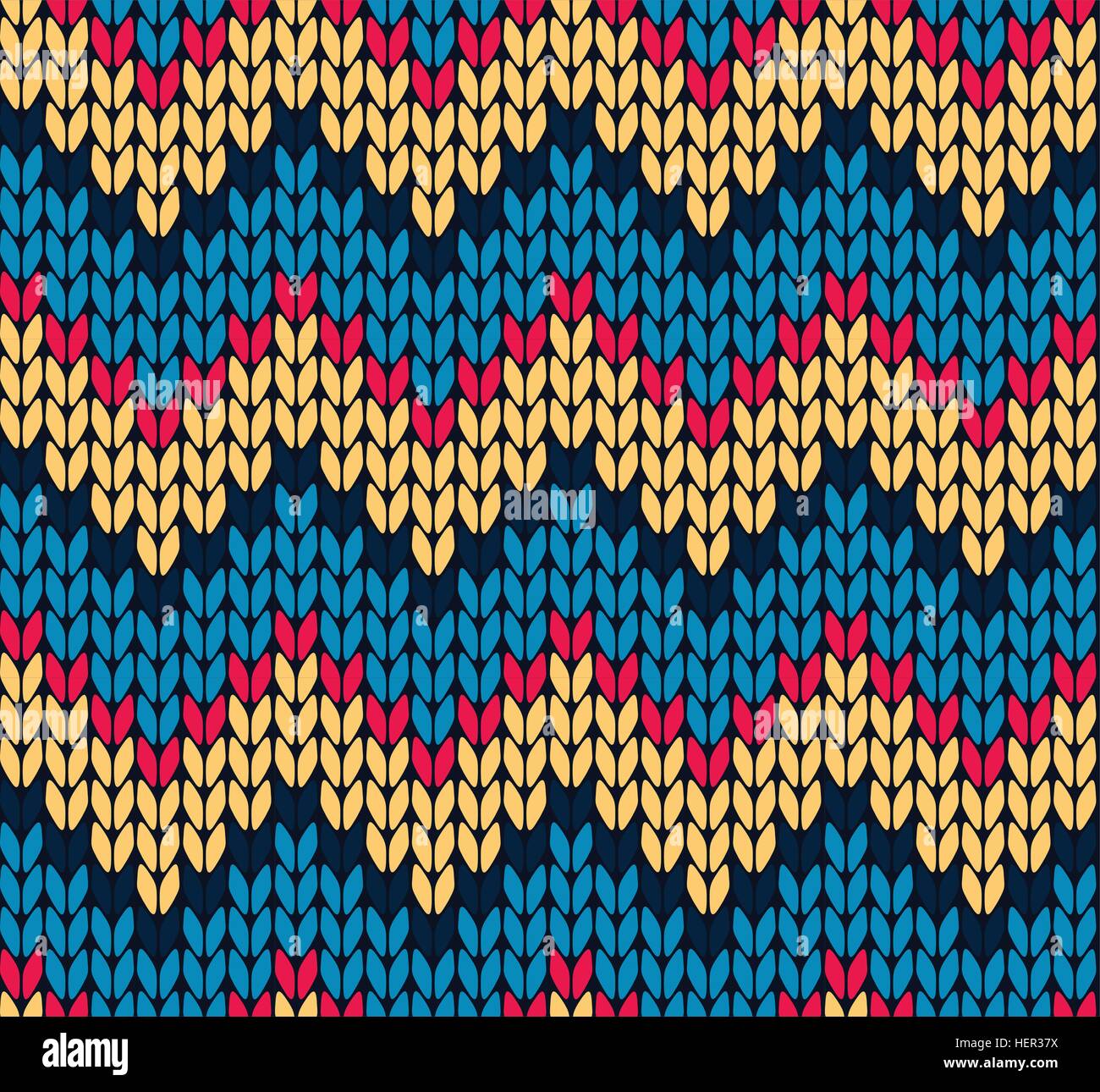 Seamless knitting zigzag pattern Stock Vector Image & Art - Alamy