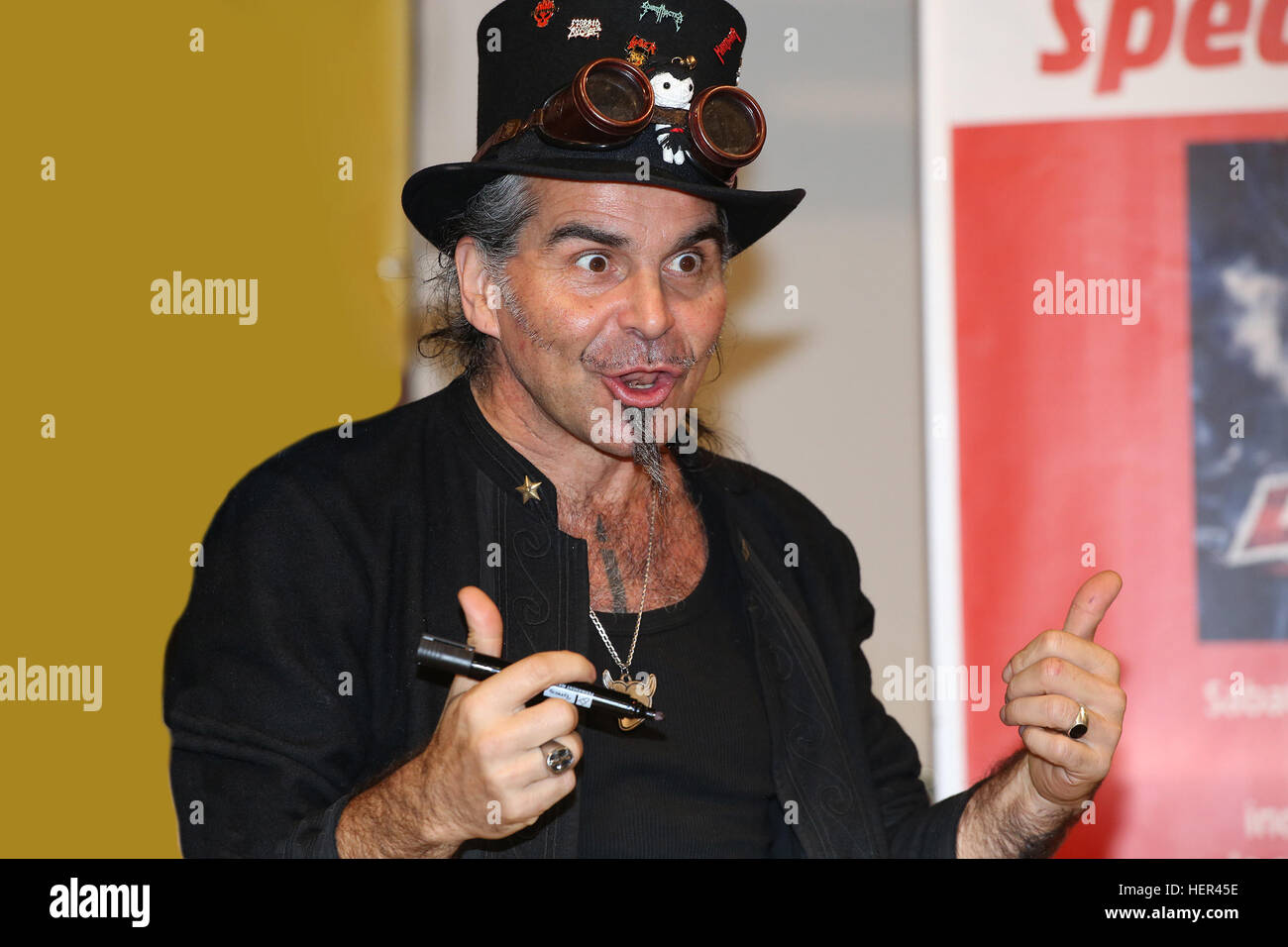 Litfiba rock band members, Piero Pelu and Ghigo Renzulli present and ...