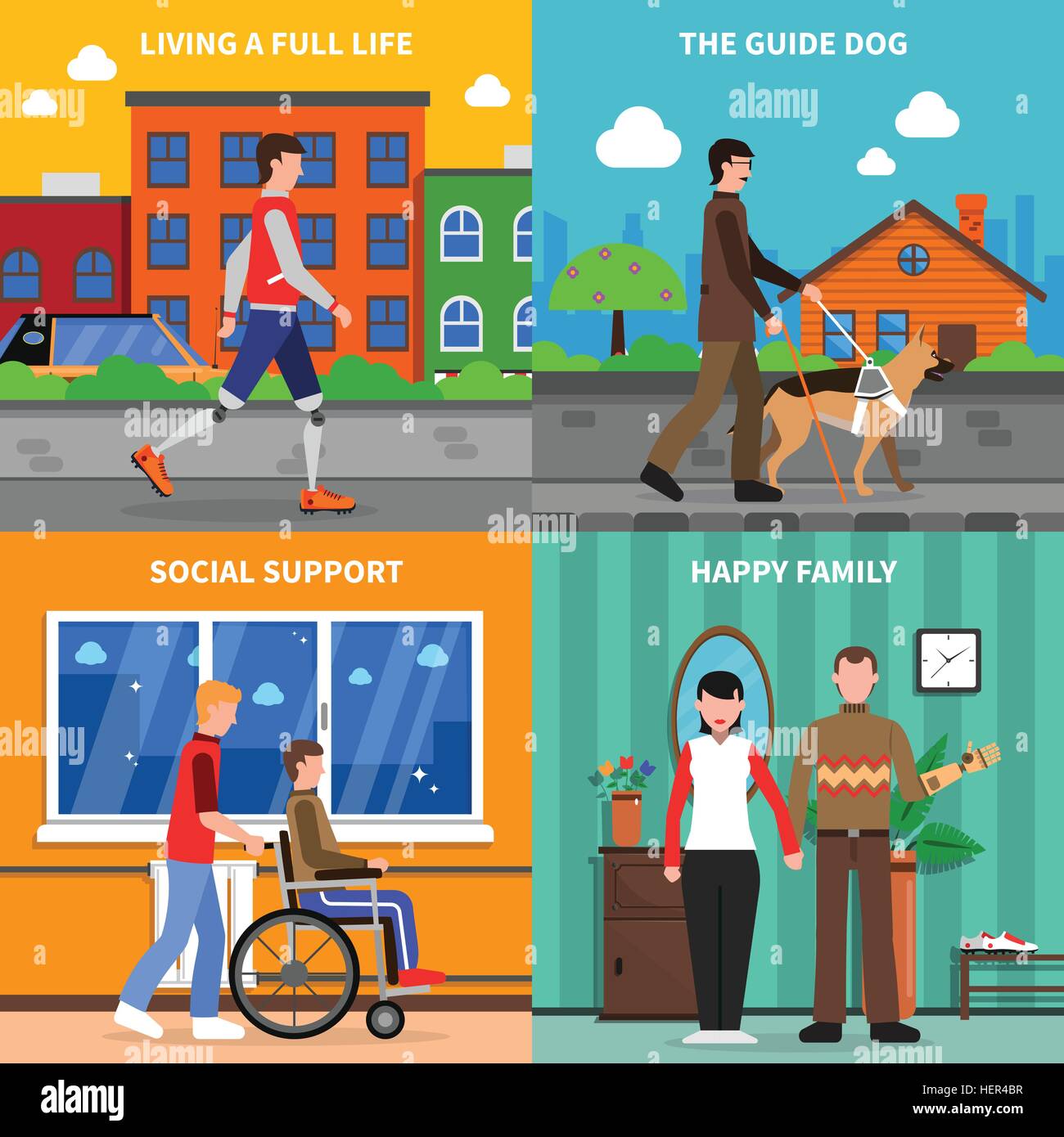 Full prosthesis Stock Vector Images - Alamy