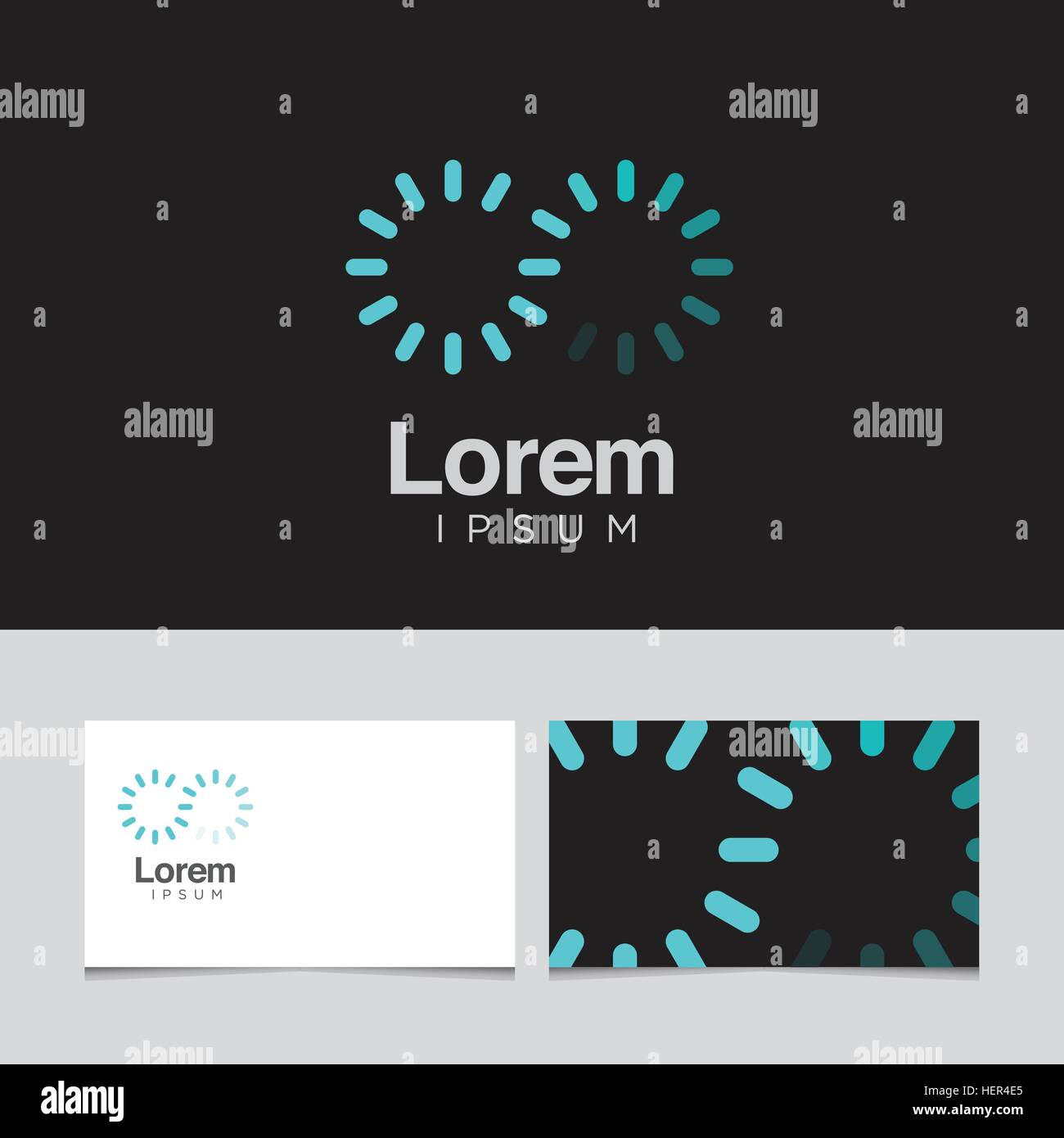 Logo design elements with business card template. Vector graphic design ...