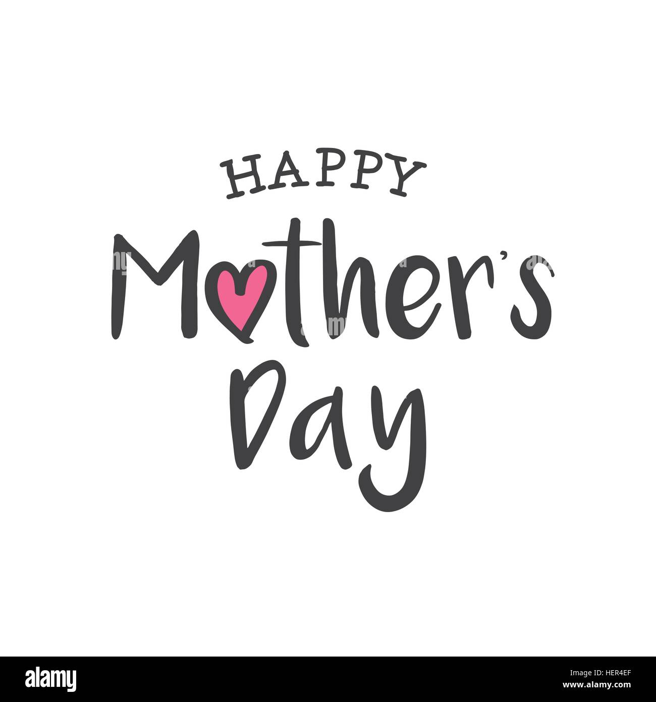 Happy mothers day card. Editable logo vector design Stock Vector Image ...