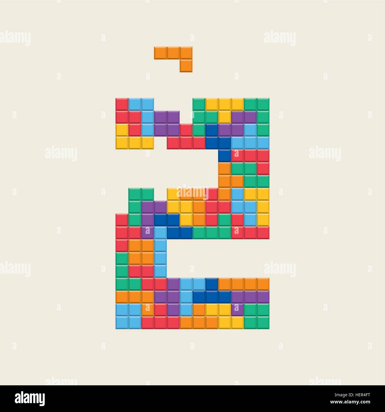Tetris 2 Stock Vector Images - Alamy