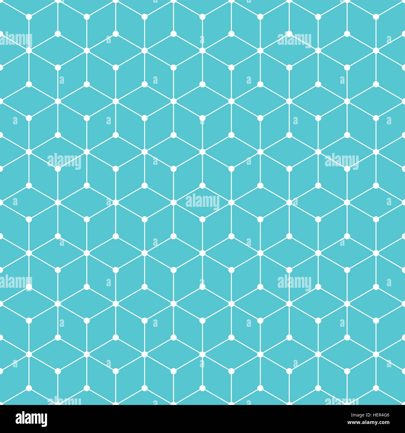 Cube and dot pattern background. Vintage retro vector design element ...