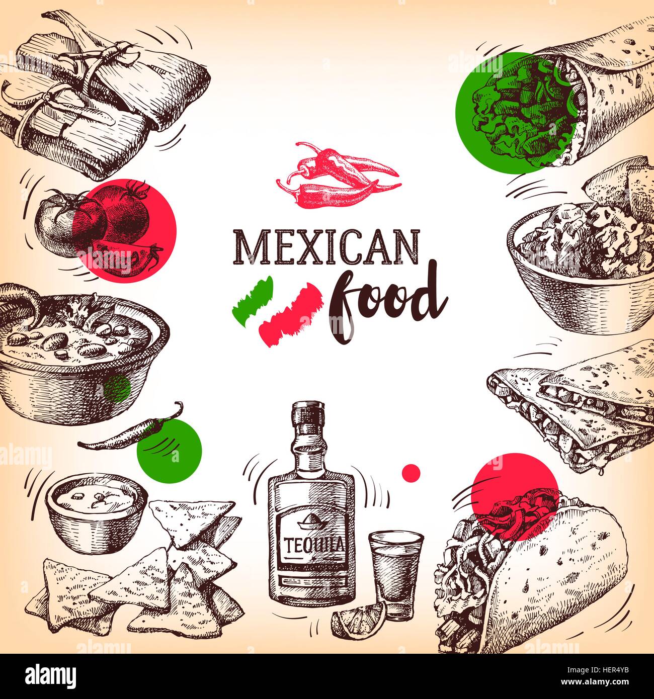 Mexican Menu Background