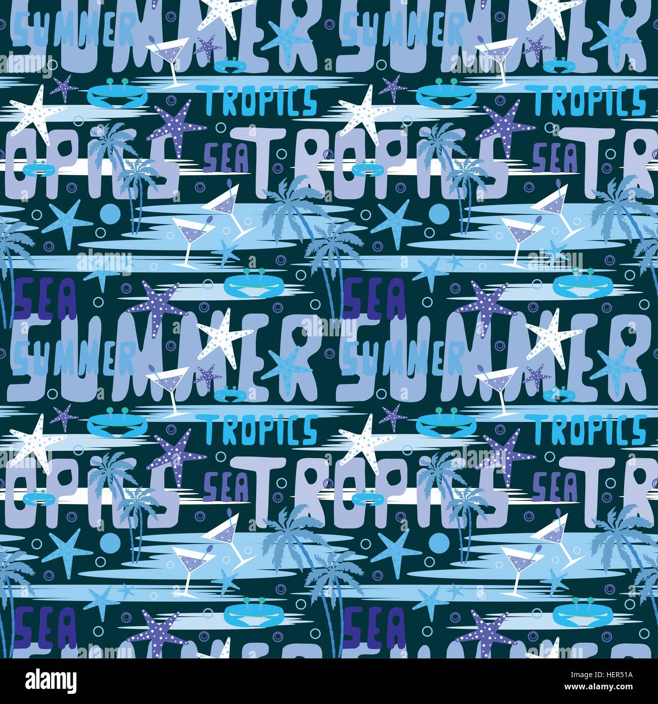 Summer seamless sea patterns. Vector Stock Vector Image & Art - Alamy