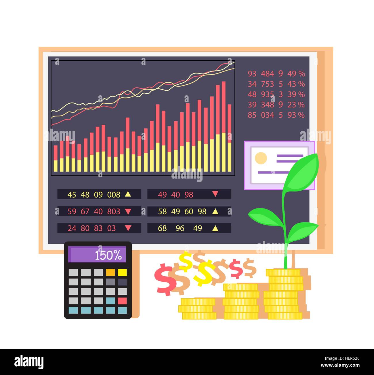 Monetary calculation Stock Vector Images - Alamy