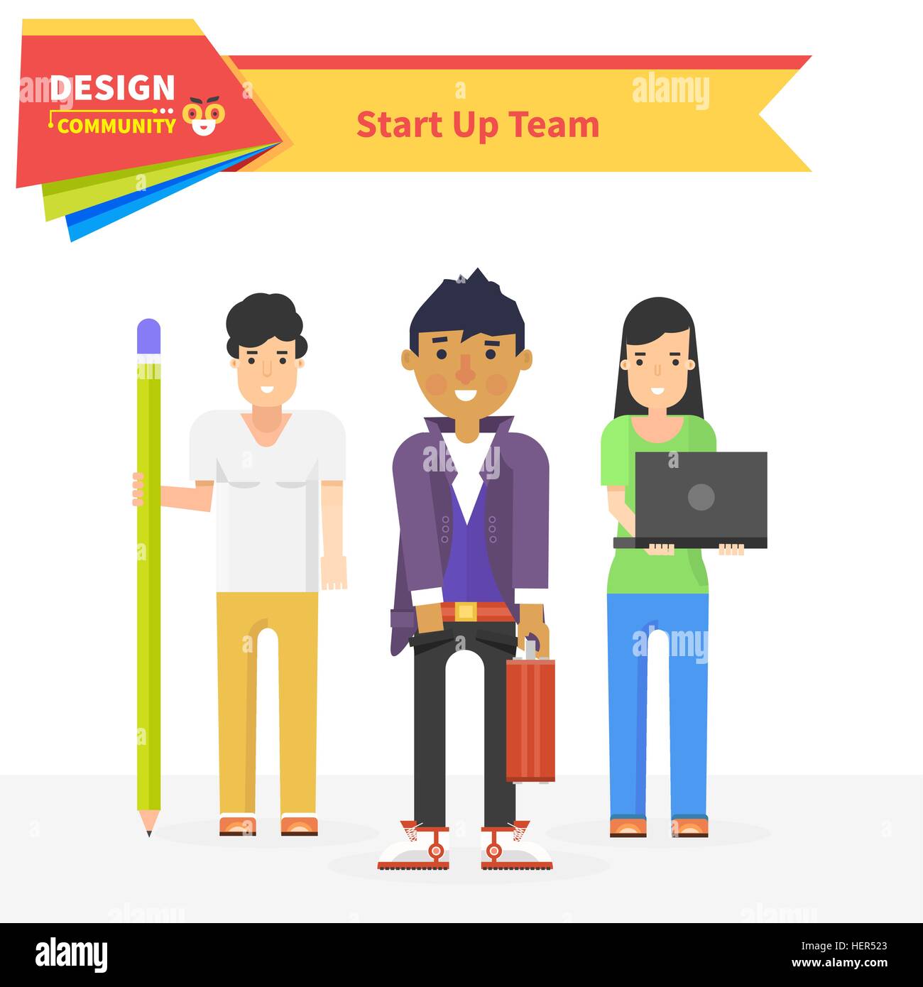 Start up team design community. Startup business, entrepreneur and ...