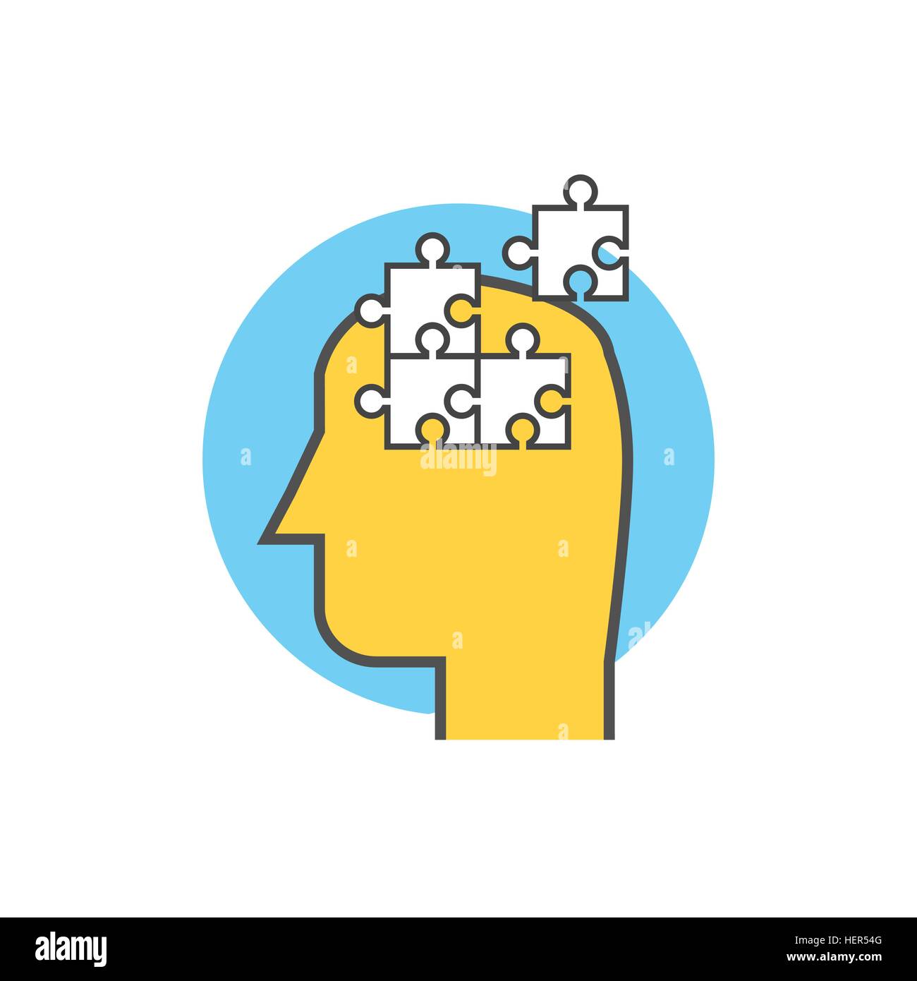 Creating or building own business concept. Puzzle piece, construction ...