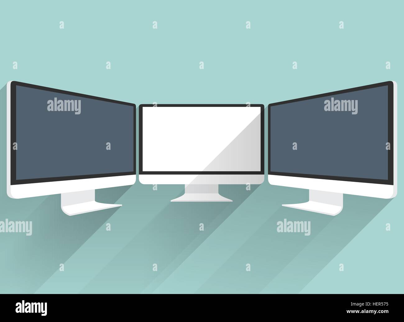 Computer Monitor Isolated. Price movement. Stock exchange rates on ...